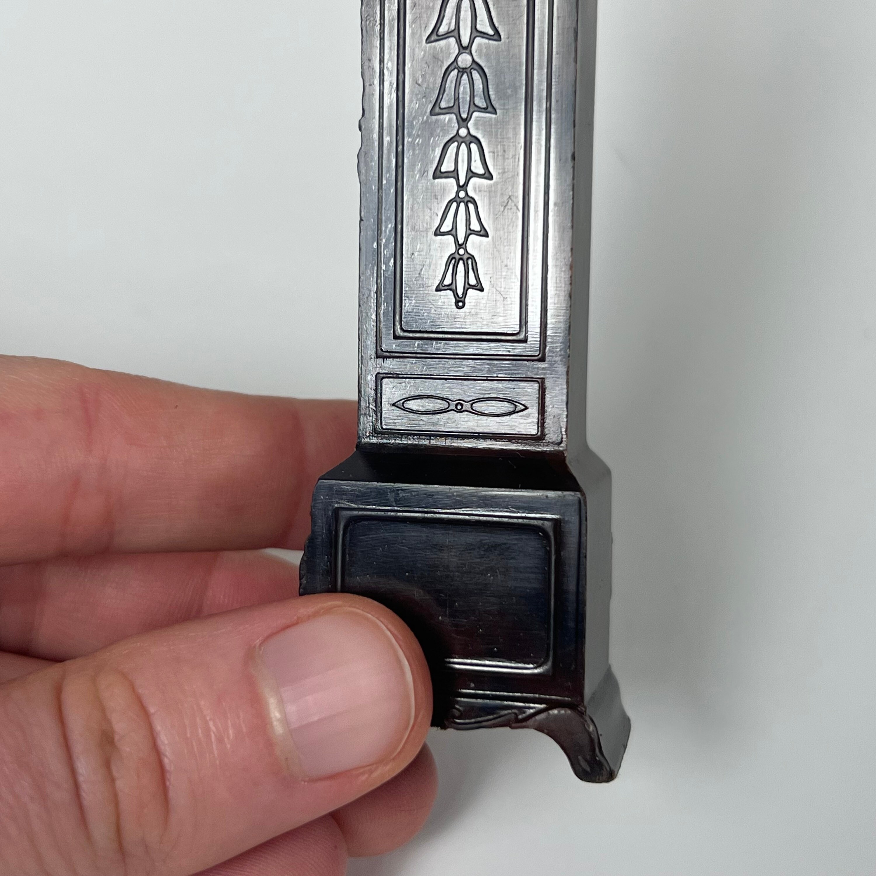 Vintage Miniature Standing Grandfather Clock Case by Plasco Toy Retro 1 ...