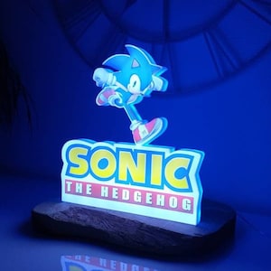 Sonic the Hedgehog Lamp, LED, Bedroom Wall Decoration, Table Lamp ...