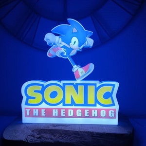 Sonic the Hedgehog Lamp, LED, Bedroom Wall Decoration, Table Lamp ...