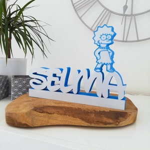Lamp, Lisa, Simpson, Personalized Name, Led, 3D Printing, Personalized ...