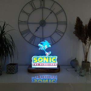 Sonic the Hedgehog Lamp LED Bedroom Wall Decoration Table | Etsy