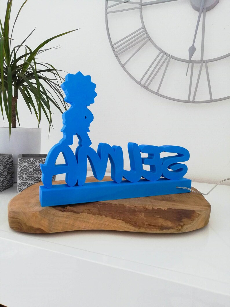 Lampe Lisa Simpson prénom personnalisé Led Impression 3D - Etsy France