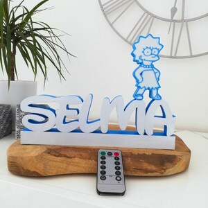 Lamp, Lisa, Simpson, Personalized Name, Led, 3D Printing, Personalized ...