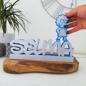 Lamp, Lisa, Simpson, Personalized Name, Led, 3D Printing, Personalized ...