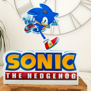 Sonic the Hedgehog Lamp, LED, Bedroom Wall Decoration, Table Lamp ...