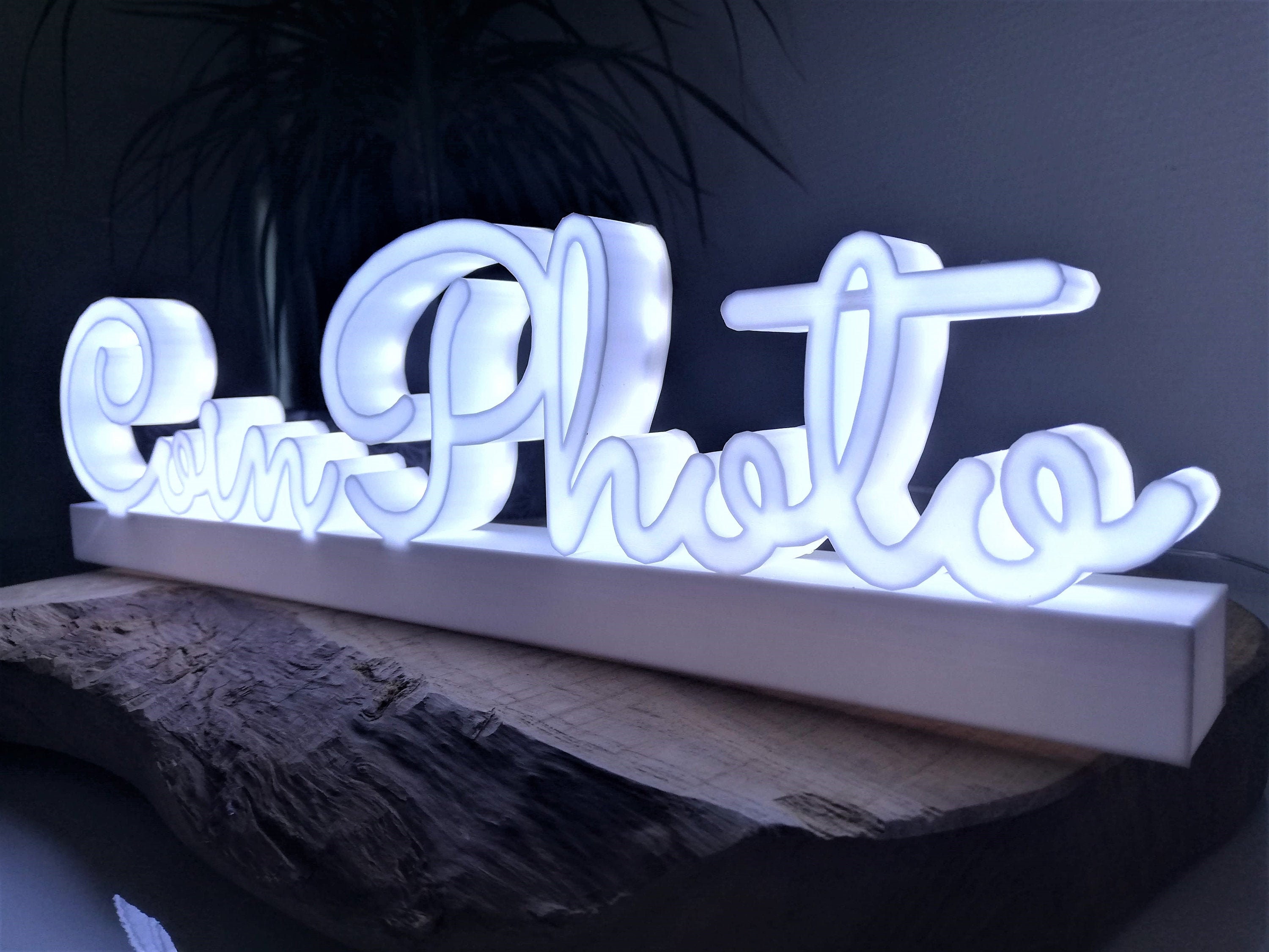 Personalized Text Light Sign Display Home Lighting LED - Etsy