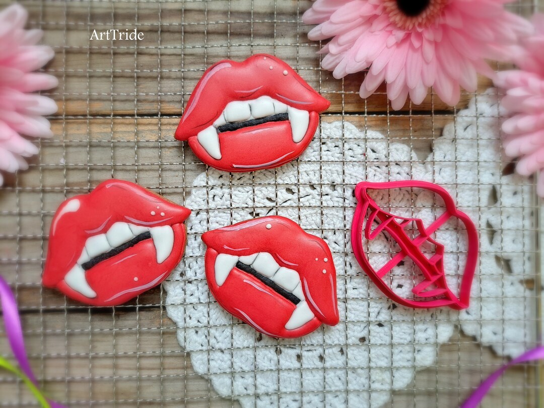Vampire Mouth Cookie Cutter - Etsy