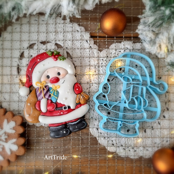 Santa Cookie Cutter - Etsy