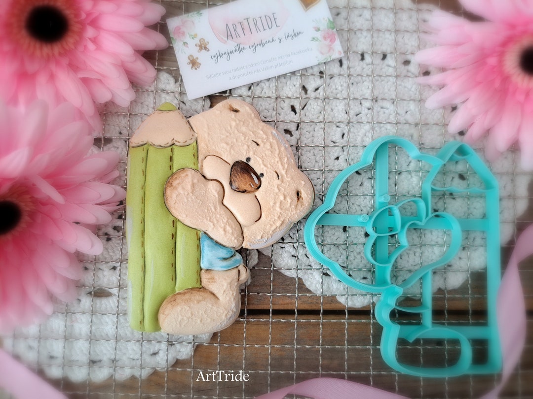Teddy Bear Cutter With Crayon - Etsy