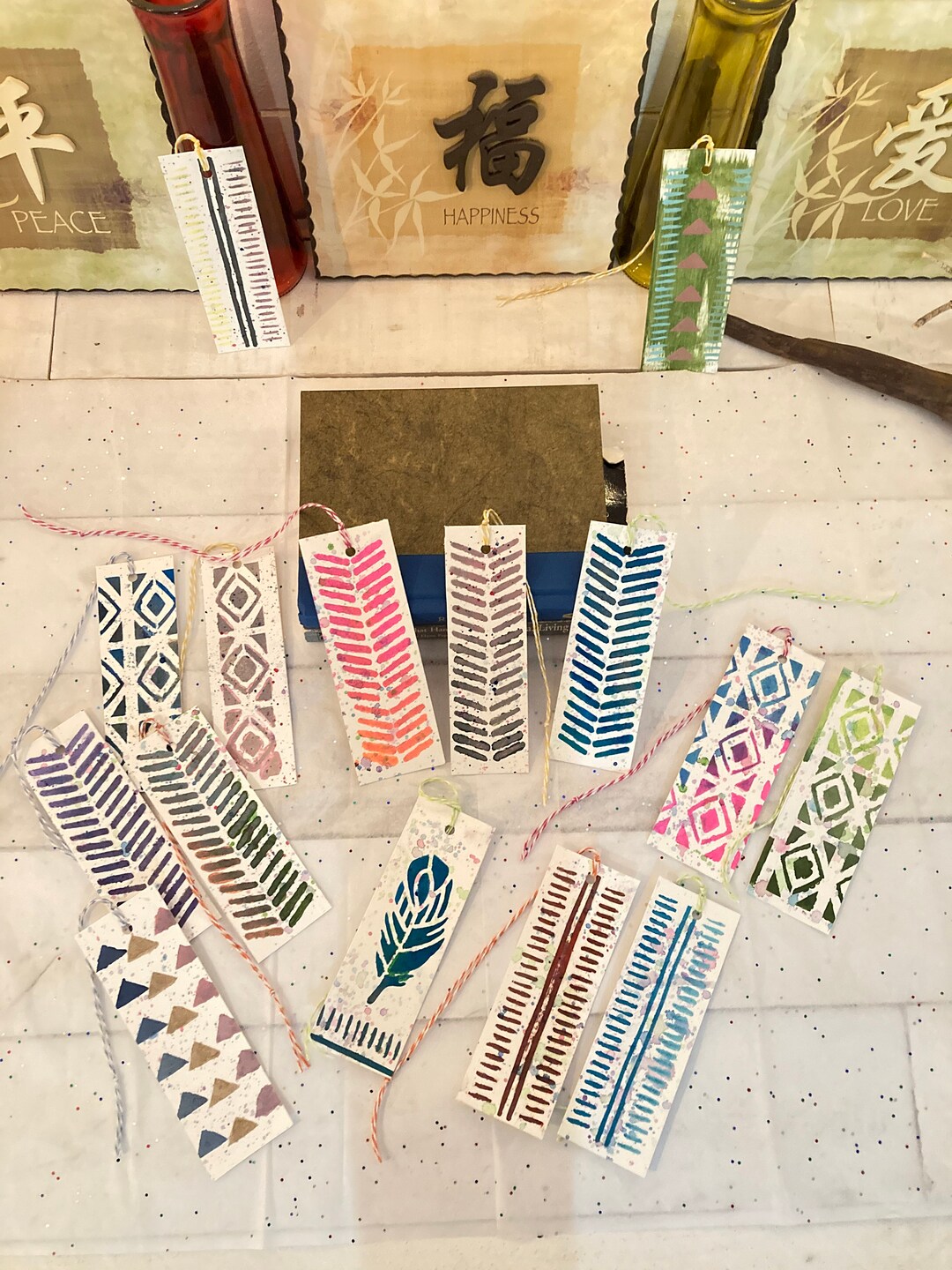 Hand Painted Bookmarks - Etsy