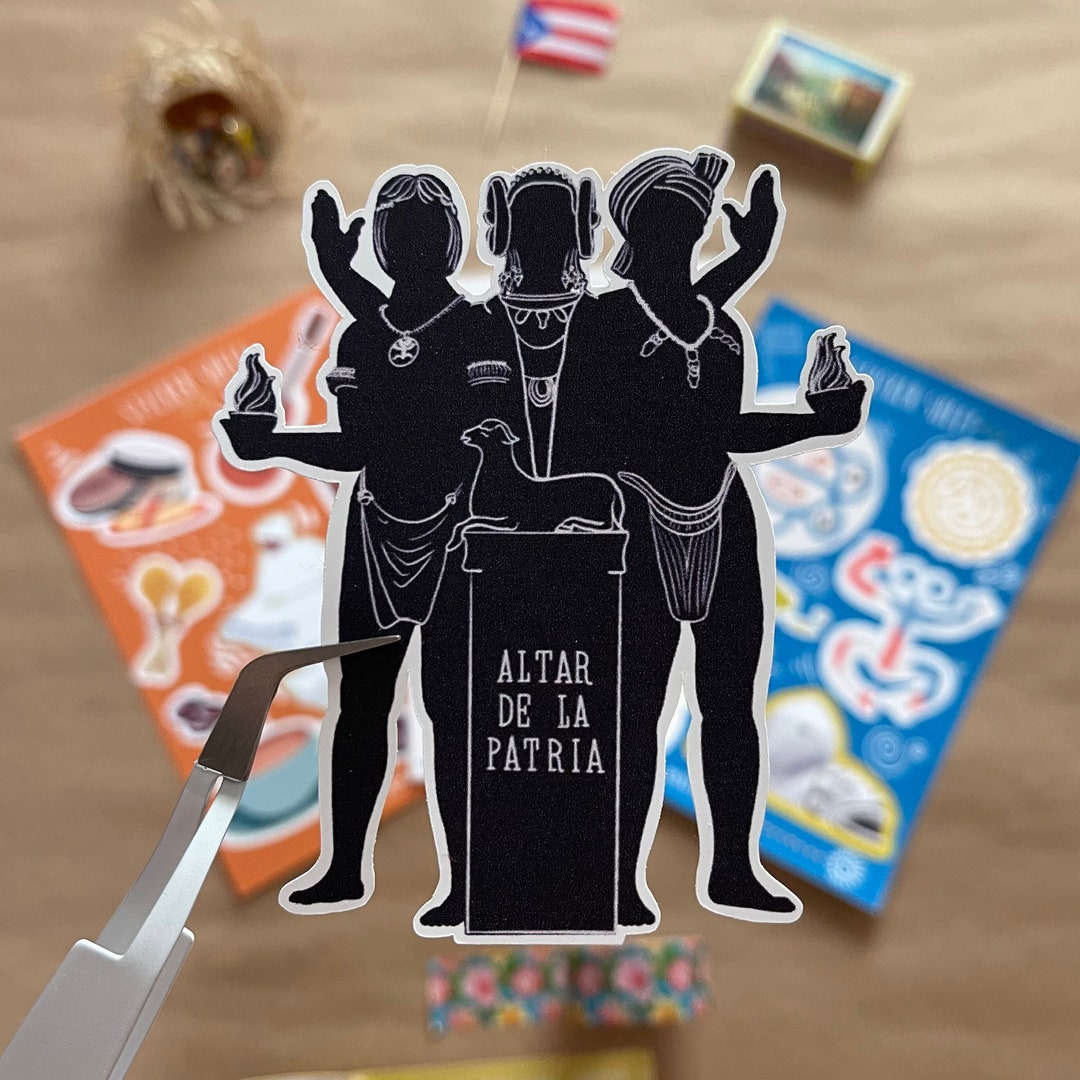 Altar De La Patria Statue 3 Sticker Statue Puerto Rico PR Boricua San ...