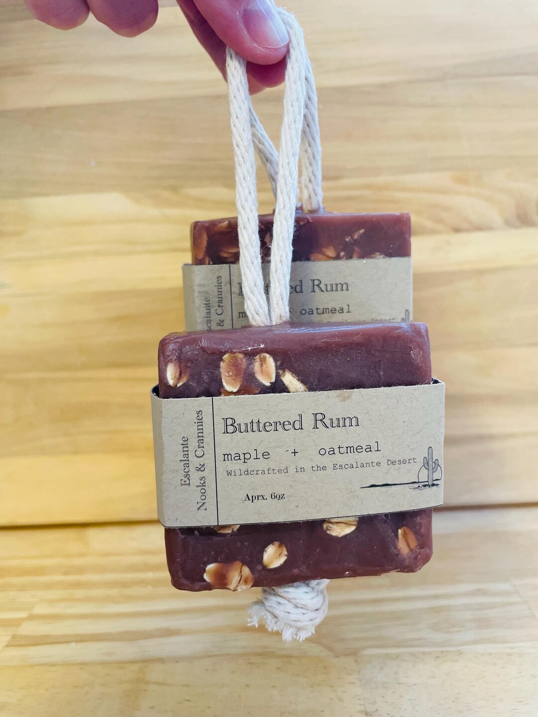 Buttered Rum Soap on a Rope Bars - Etsy