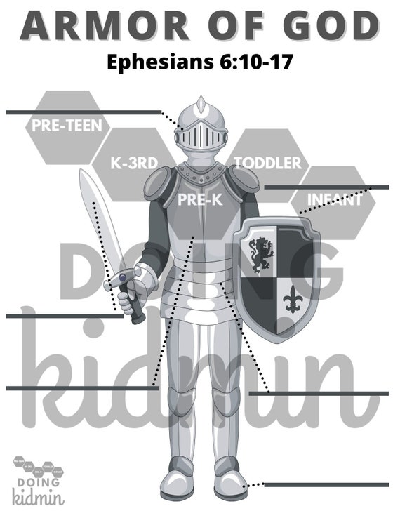 Armor of God Worksheet - Etsy