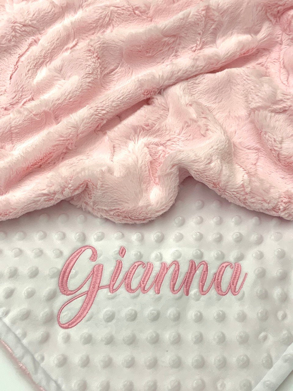 Personalized Baby Blanket Custom Embroidered Blanket for Kids Fluffy ...