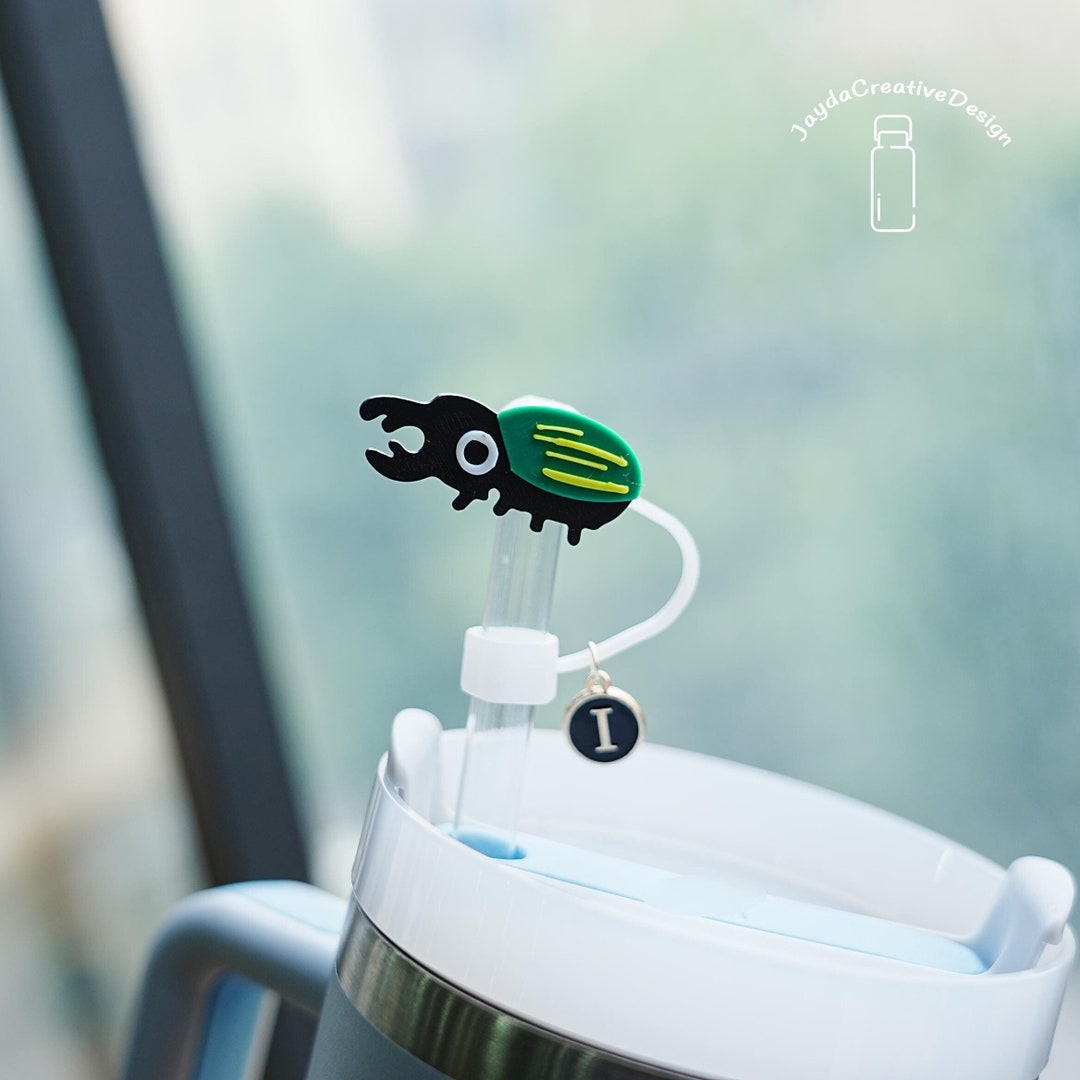 Giant Stag Beetle Rhinoceros Beetlehaire Straw Topper,insect Biological ...