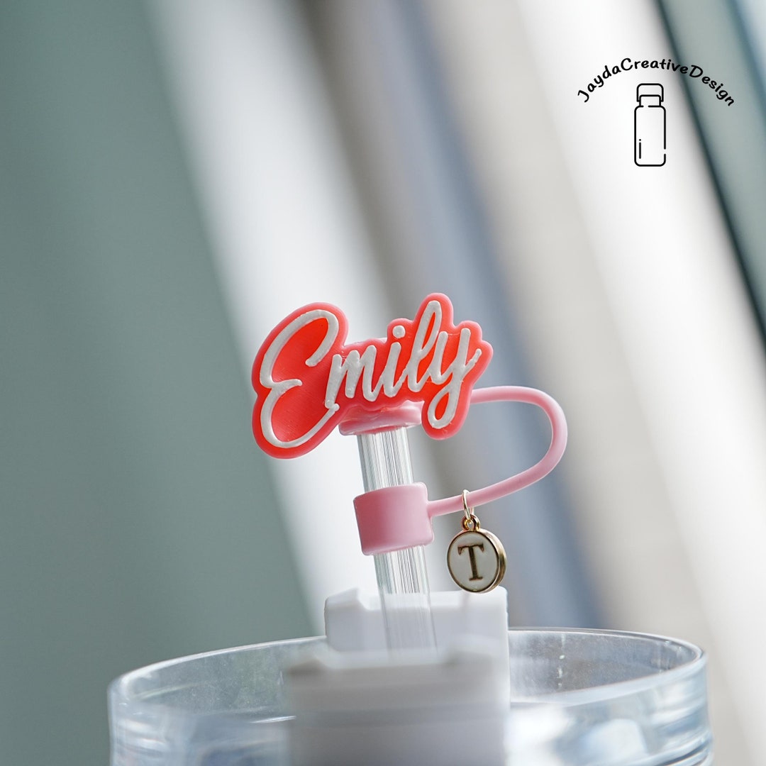 Custom Name Straw Topper for Stanley Cup, Personalized Straw Cap With ...