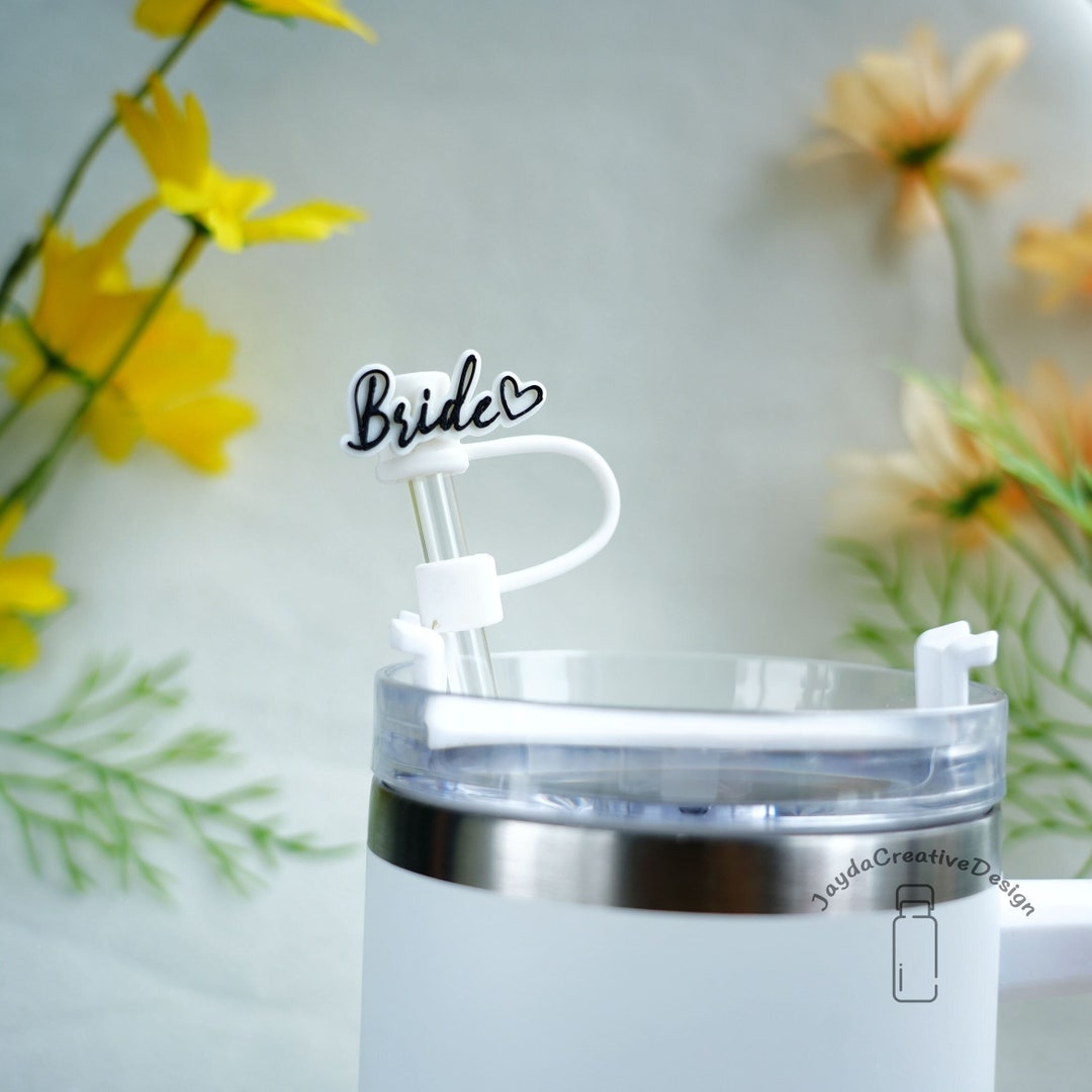 Bride Straw Cap for Stanley Cup,bride Wedding Stanley Straw Topper,3d ...