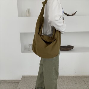 Korean Style Dumpling Canvas Tote Bag Crossbody Canvas Cotton - Etsy