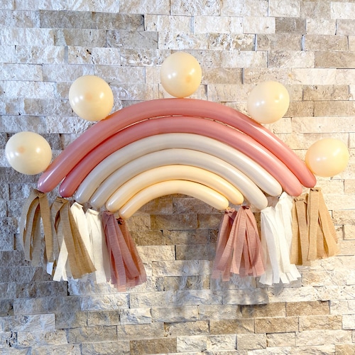 Boho Rainbow Balloons DIY Boho Rainbow Balloon Kit Rainbow - Etsy