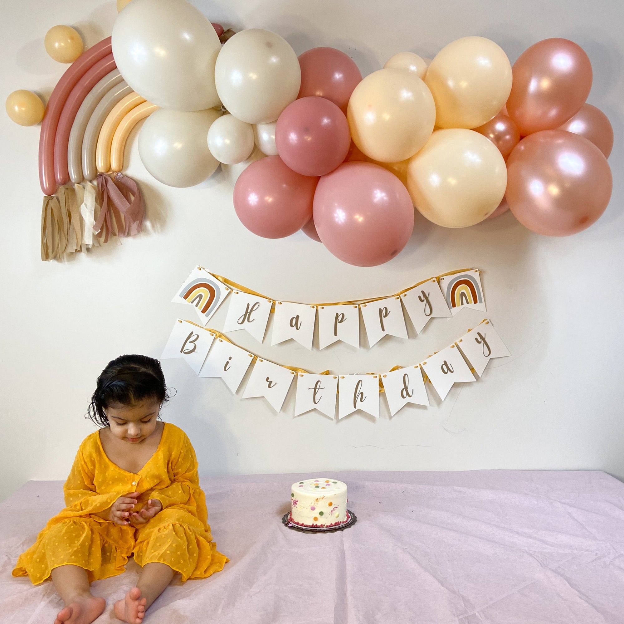 Boho Balloon Garland DIY Kit Mauve Rose Gold Taupe & Peach | Etsy