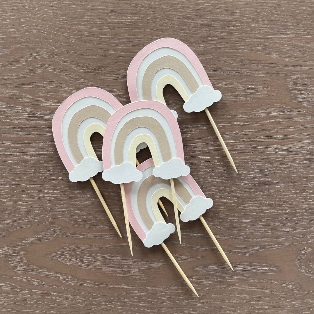 Happy Birthday Cupcake Toppers, Cupcake Toppers Baby Shower, Boho ...