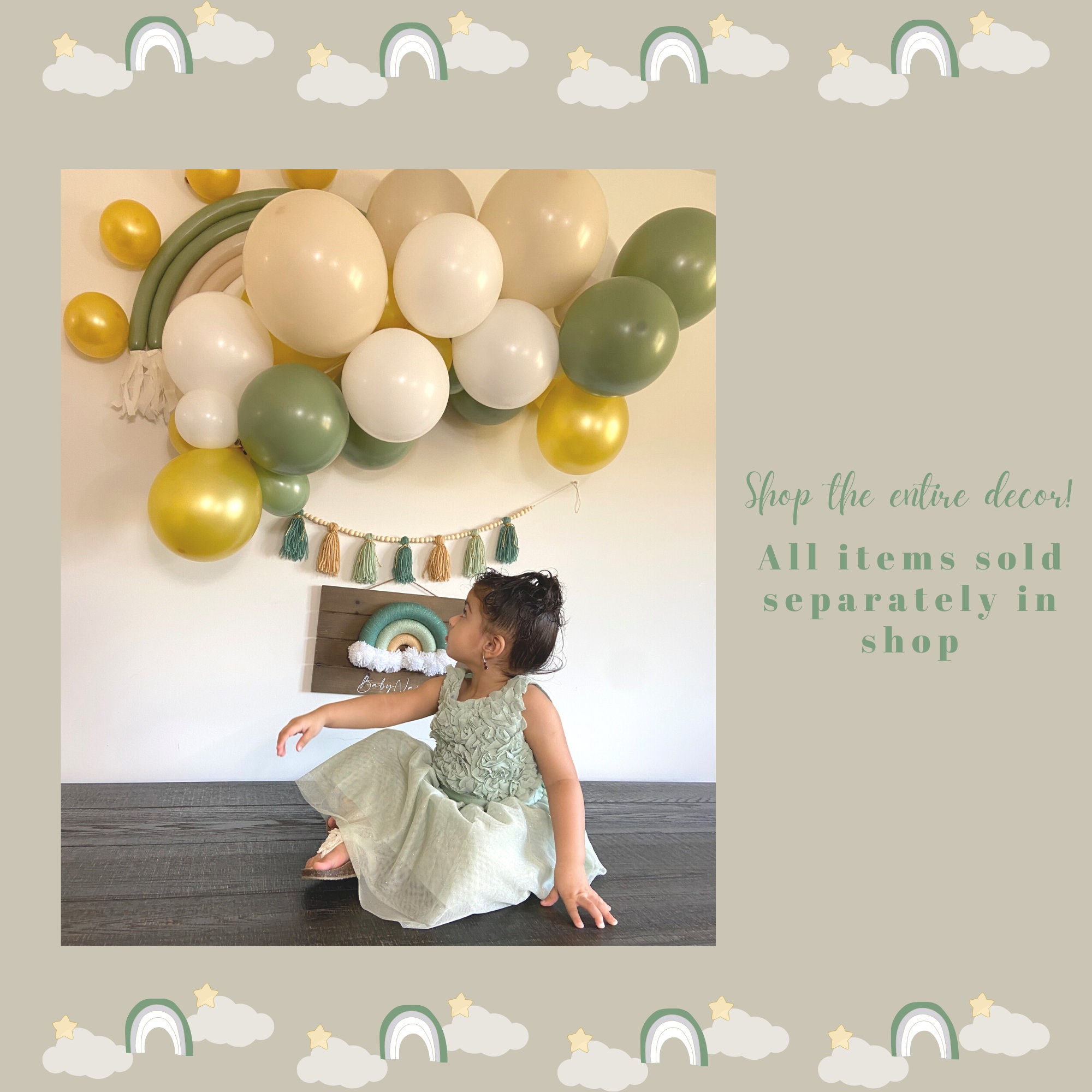 Boho Rainbow Balloon Kit Boho Birthday Balloons Muted | Etsy