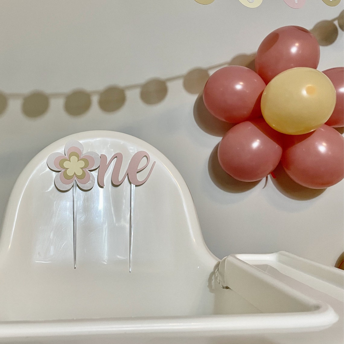 ONE Cake Topper First Birthday Party Girl Smash Cake | Etsy