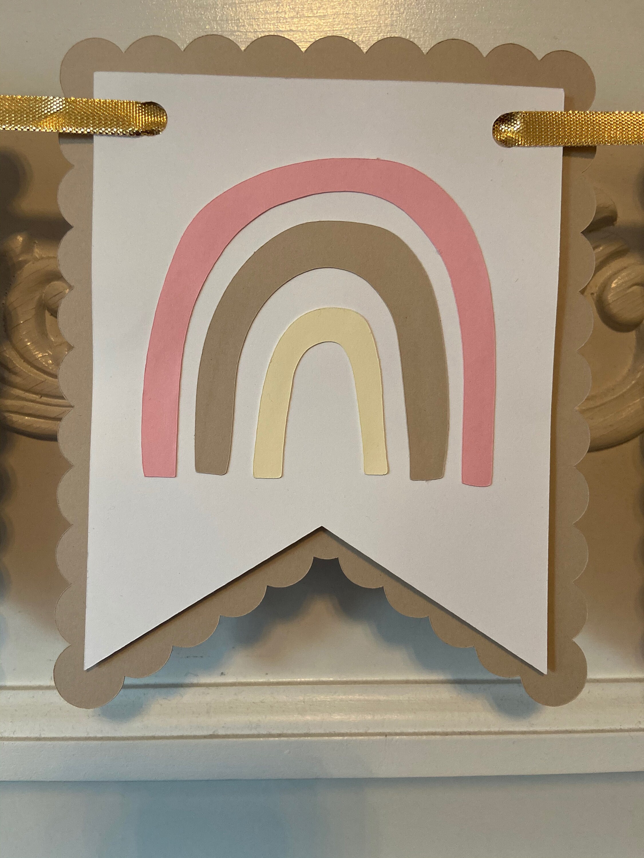 Boho Muted Rainbow One High Chair Banner | Boho Rainbow Birthday ...