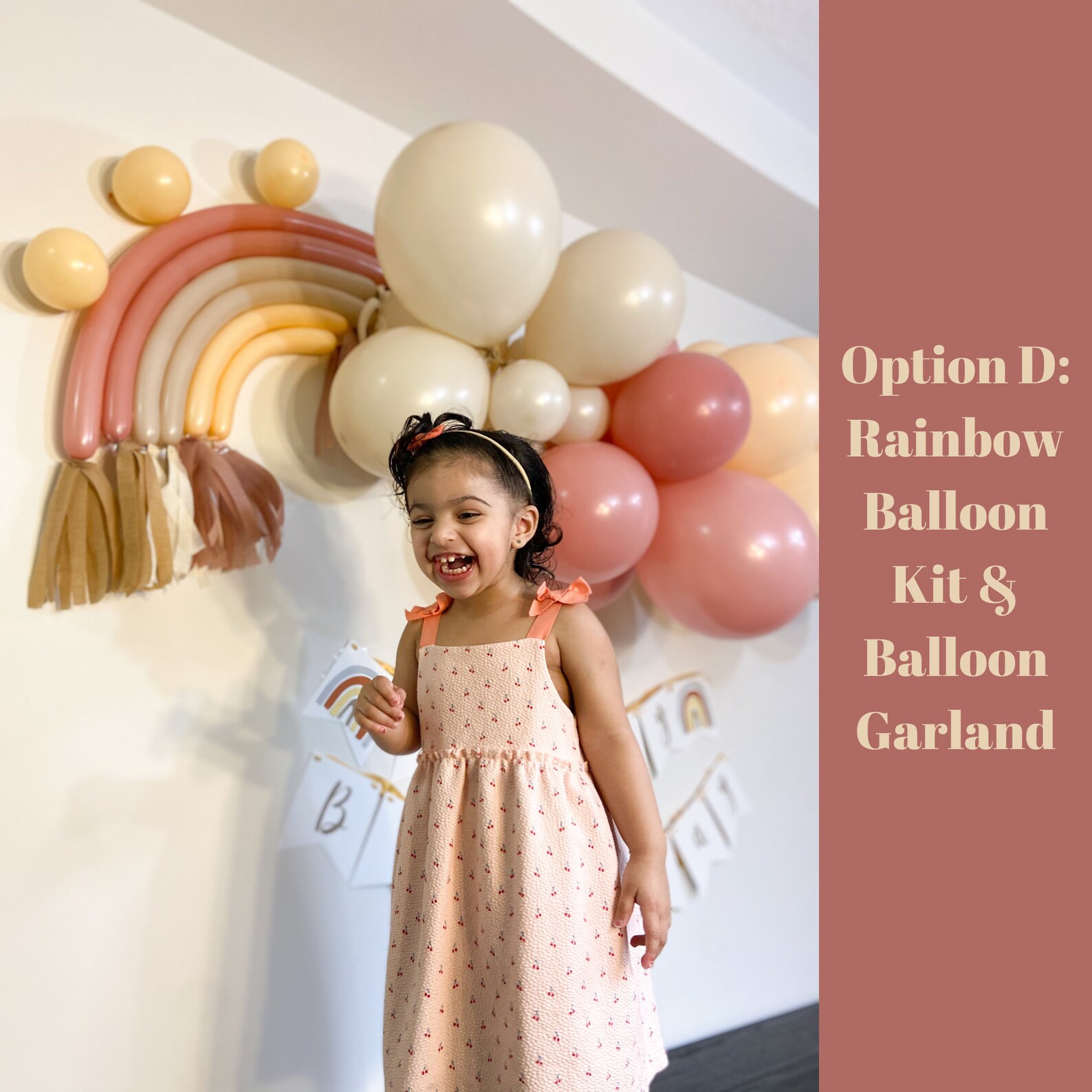 Boho Rainbow Balloon Kit Boho Birthday Balloons Muted | Etsy