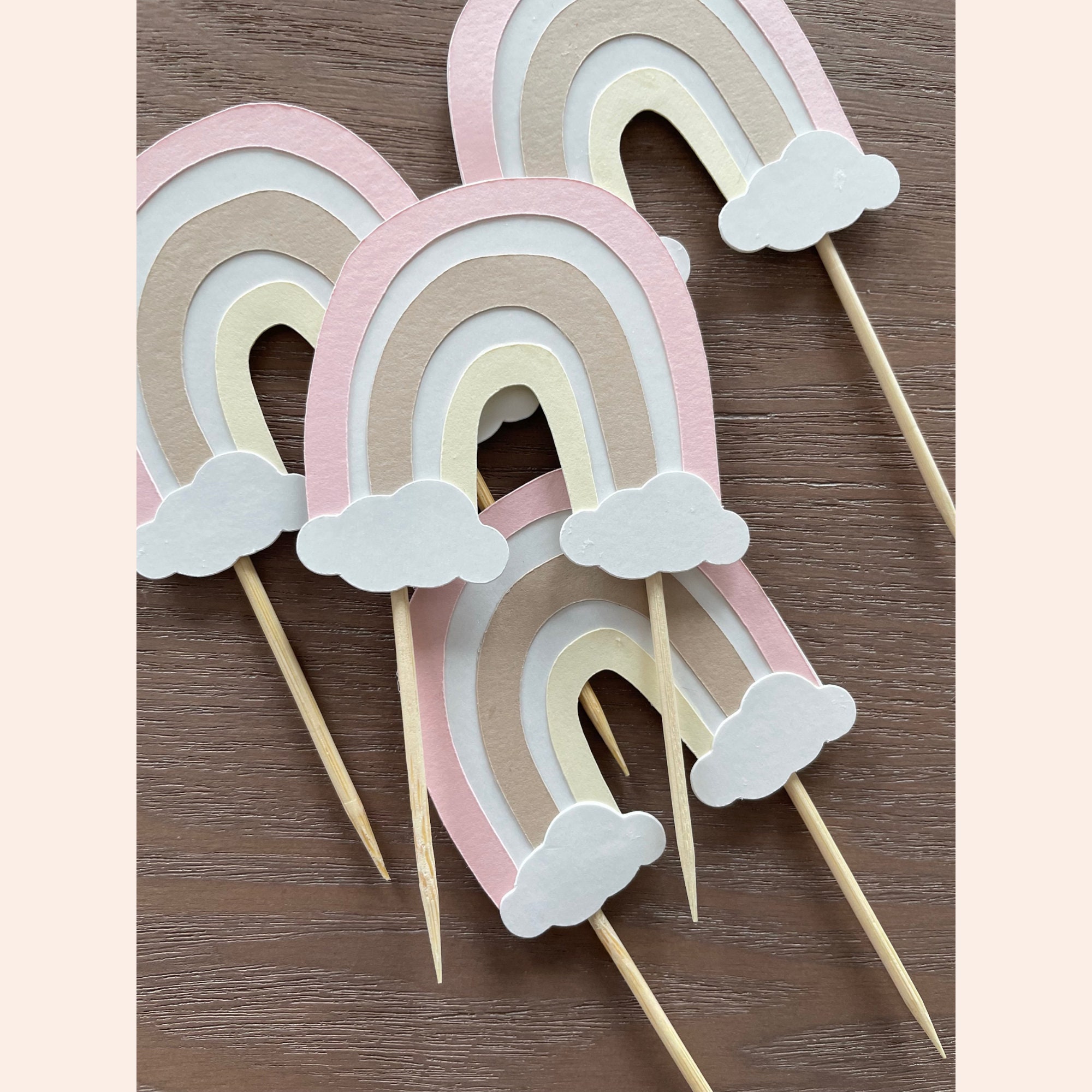 Happy Birthday Cupcake Toppers, Cupcake Toppers Baby Shower, Boho ...