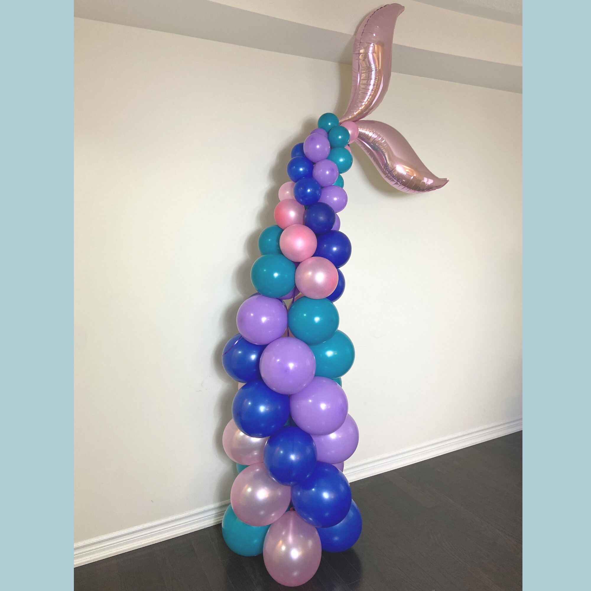 Mermaid Tail Fin Balloon Garland Arch Under the Sea Birthday | Etsy