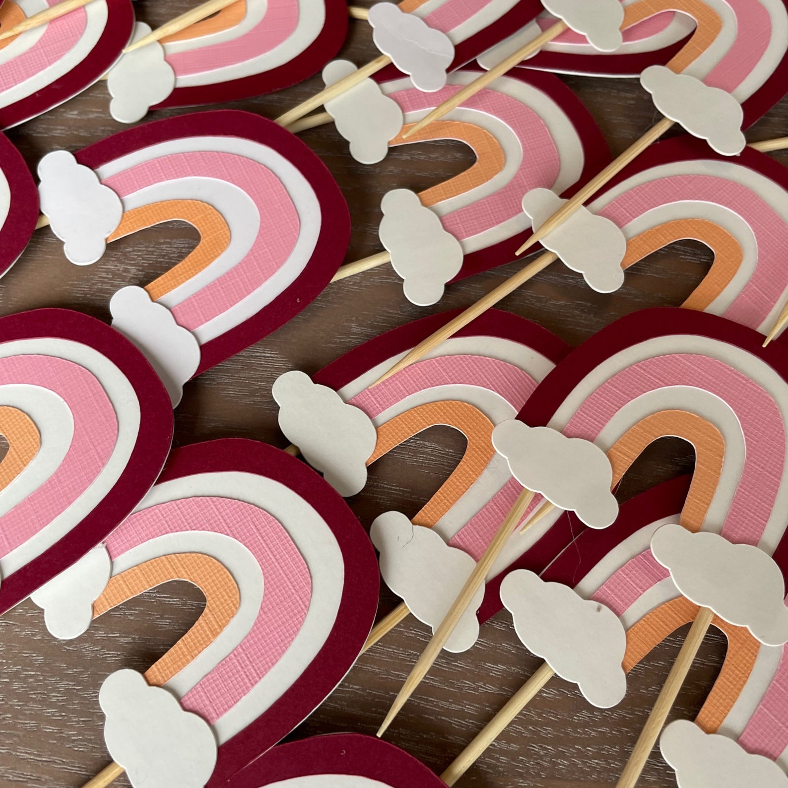 Happy Birthday Cupcake Toppers, Cupcake Toppers Baby Shower, Boho ...