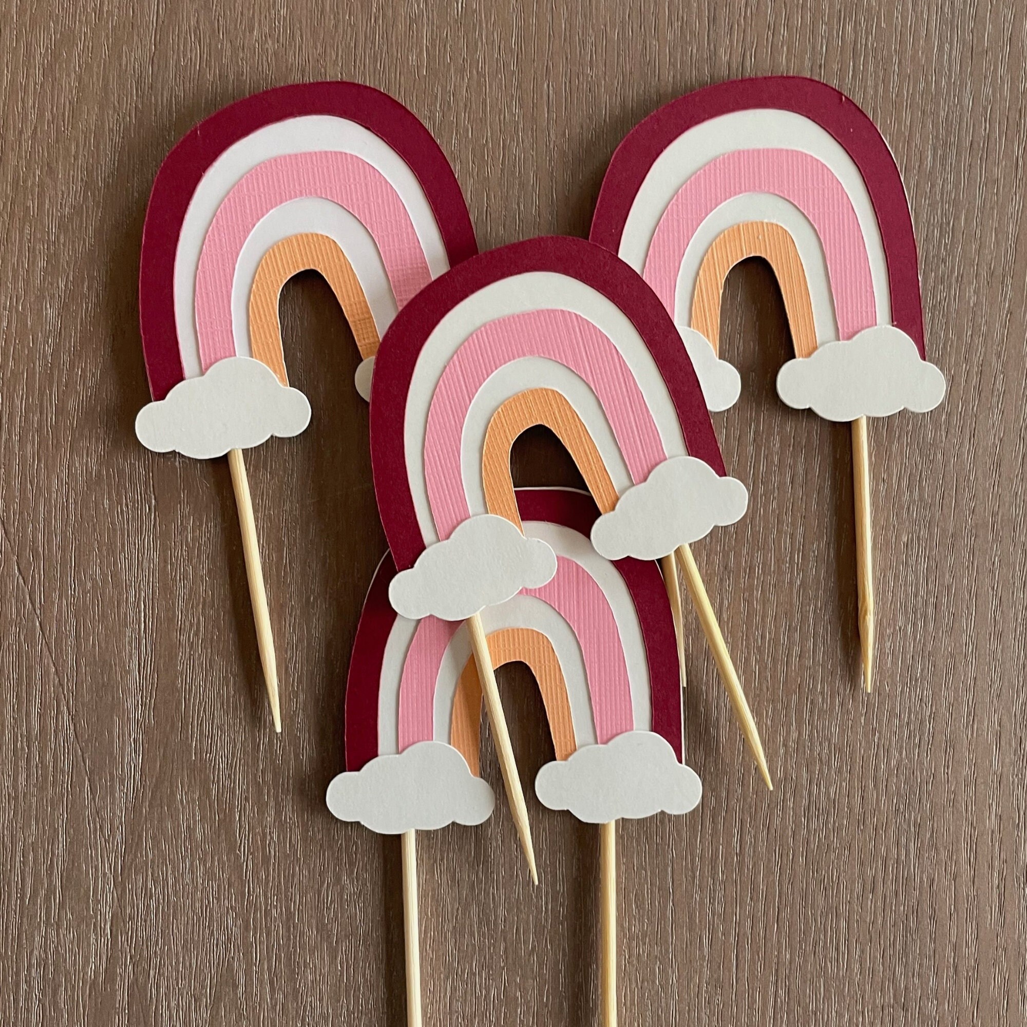 Happy Birthday Cupcake Toppers, Cupcake Toppers Baby Shower, Boho ...