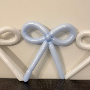 Blue and White Bow Balloons, Something Blue Theme Bridal Shower ...