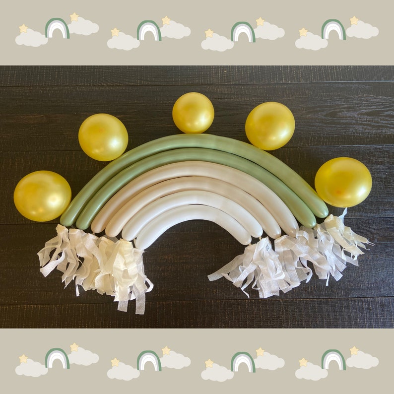 Boho Rainbow Balloon Kit | Boho Birthday Balloons | Muted Colours ...