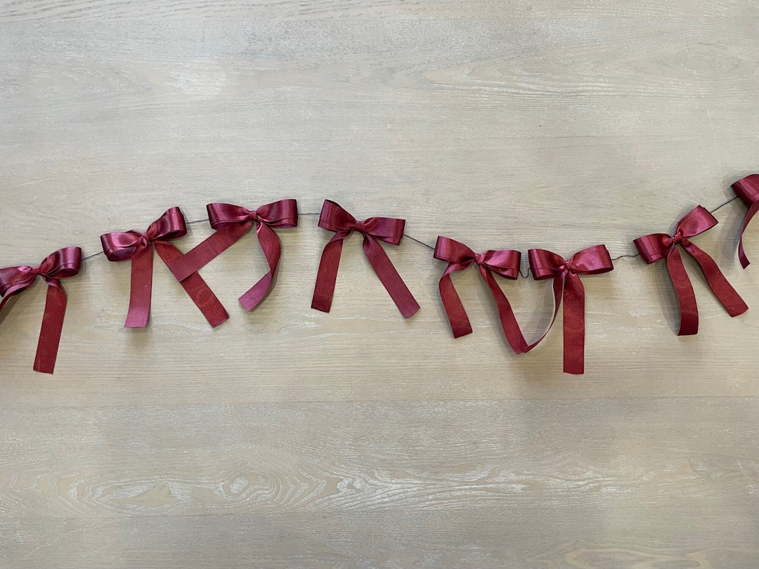 Red Ribbon Bow Party Decor, Bridal Shower Decor, Coquette Themed Party ...