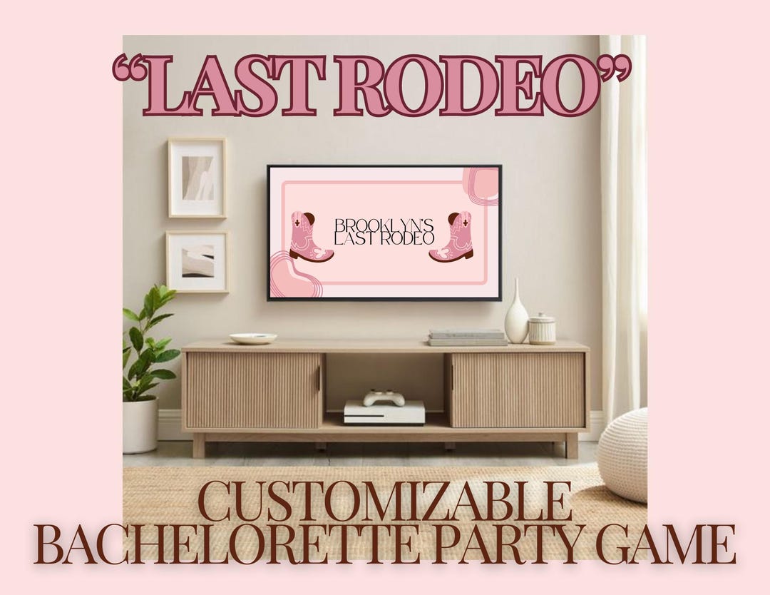 Last Rodeo Bachelorette Party Personalized Game With Videos of Groom ...