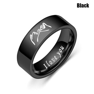 1pc Romantic Promise I Love You Print Stainless Steel Couple - Etsy