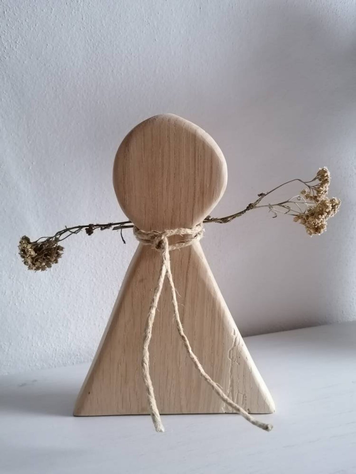 Holz Engel aus Eiche Holz zur Geburt oder Taufe Deko Engel | Etsy