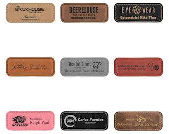 Custom Engraved Name Tag Badges, Personalized Identification, Wearable ...