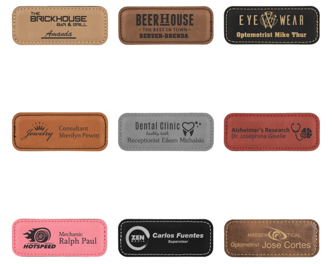 Personalized Name Tag, Name Tag, Customized Name Tag, Engraved Name Tag ...
