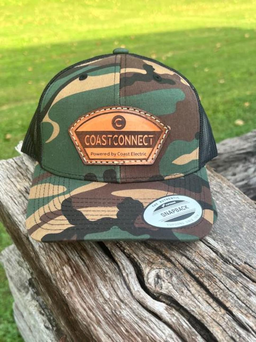 Leather Patch Hat Custom Trucker Cap With Full Grain Leather Sewn ...