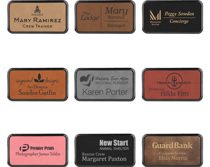 Personalized Name Tag, Name Tag, Customized Name Tag, Engraved Name Tag ...