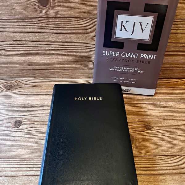 Kjv Super Giant Print Bible - Etsy