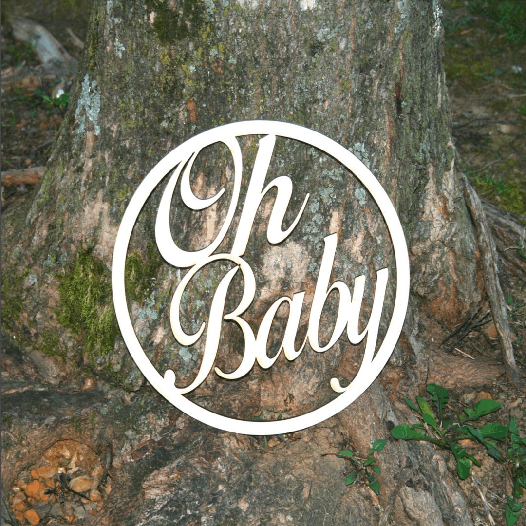 Wooden Baby Sign Baby Shower Backdrop Decoration Nursery Wall Art ...