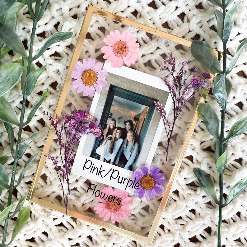 Custom Floral Picture Frame Custom Dried Flower Frame - Etsy