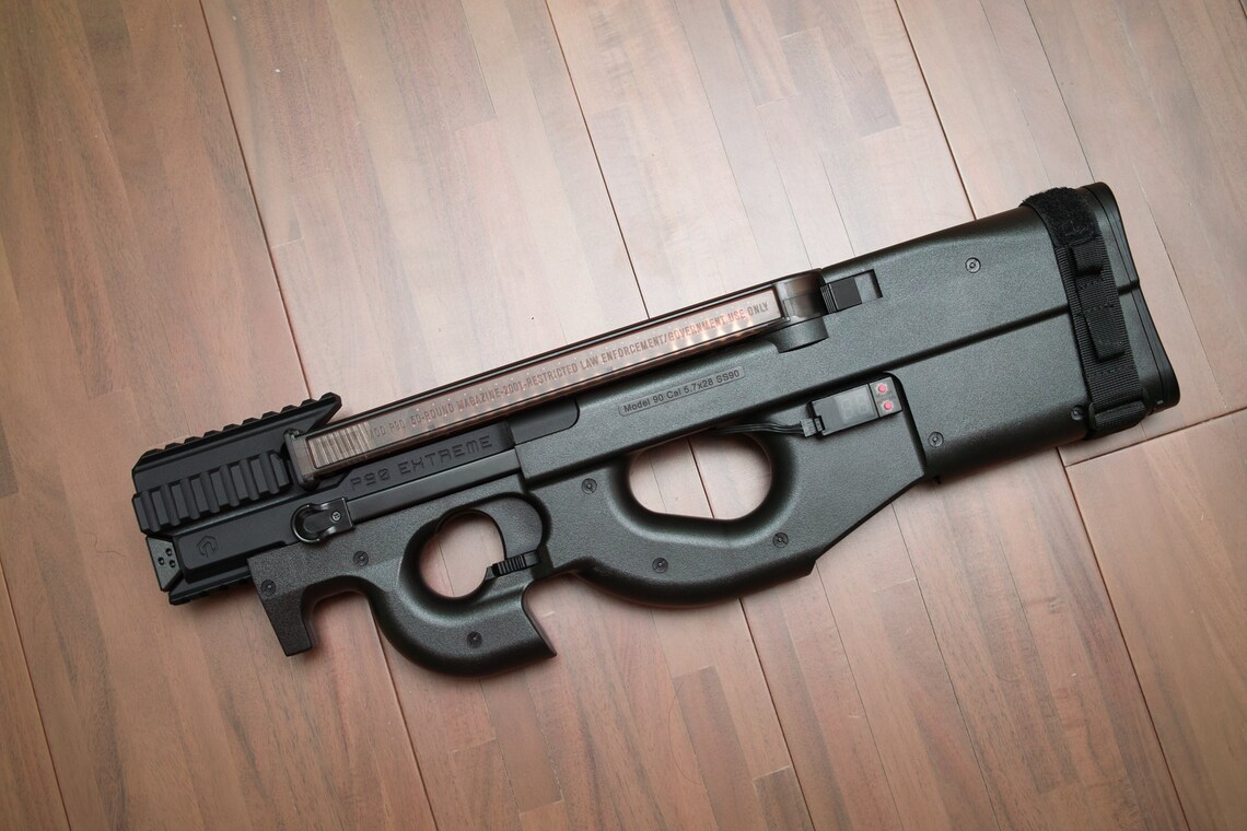 Airsoft P90 Quad-rail Upper Receiver 3D Printable HD Digital - Etsy ...