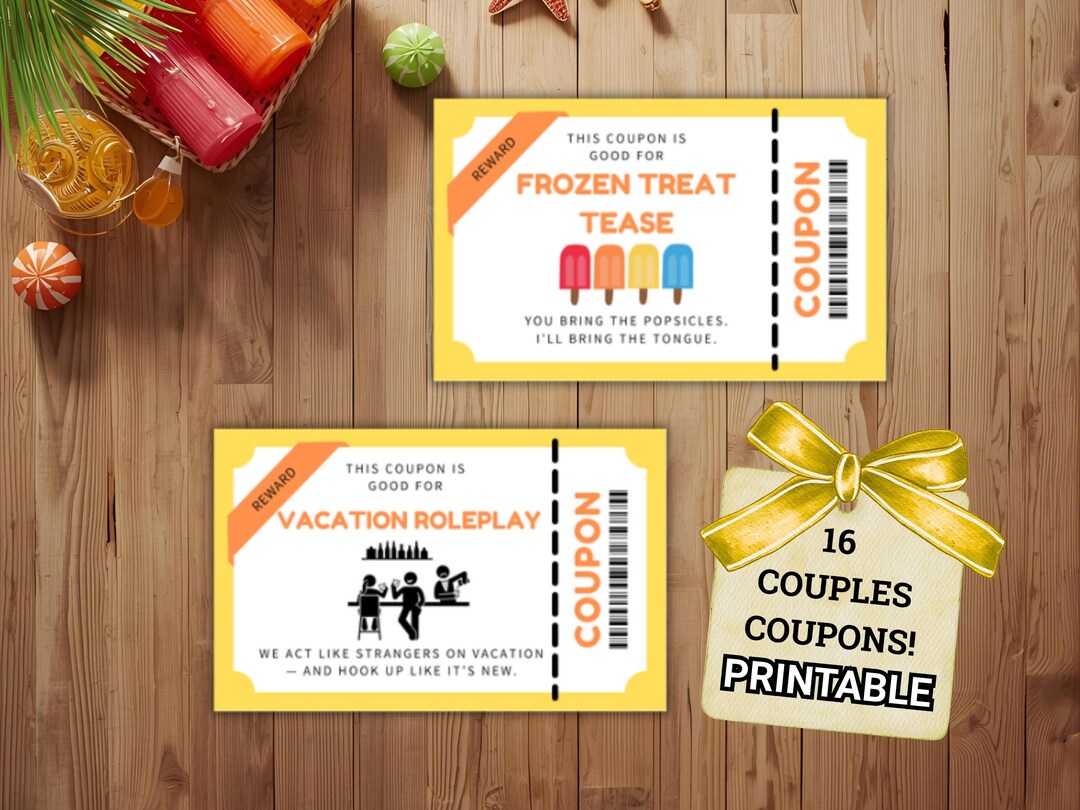 Summer Sizzle Couples Reward Coupons | Flirty Summer Dates | Sexy ...