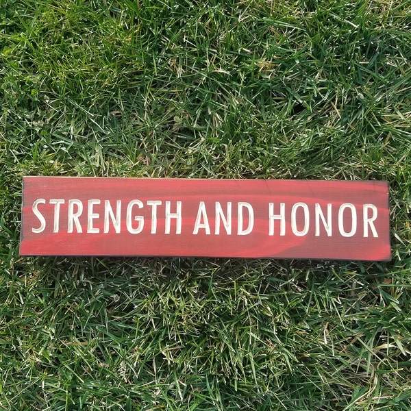 Strength and Honor - Etsy