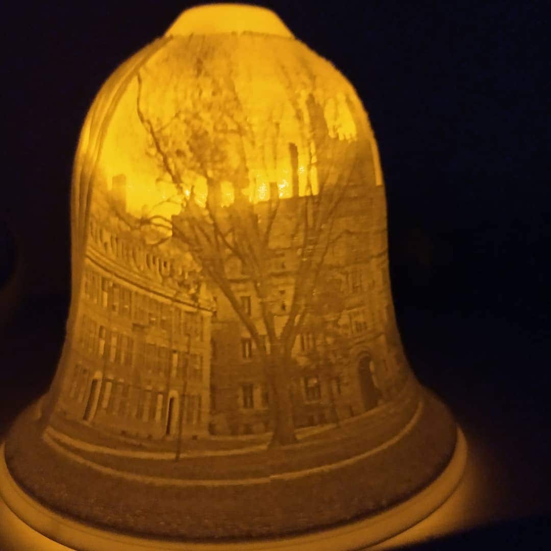 Personalized Lighted Bell Showpiece/ornament - Etsy